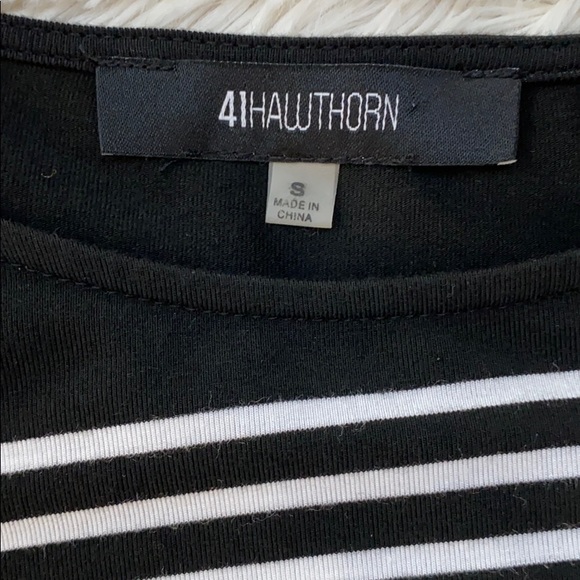 41 Hawthorn | Tops | 4 Hawthorn 34 Sleeve Top Black White | Poshmark